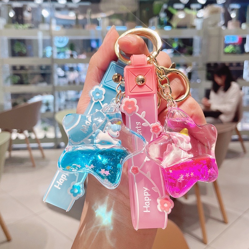 Starry Unicorn bubble keychains