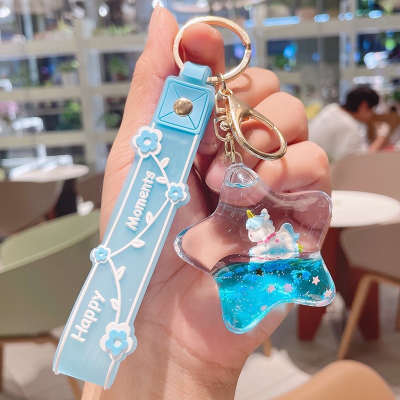 Starry Unicorn bubble keychains